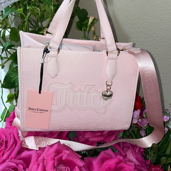Juicy Couture | Bags | Juicy Couture Leather Powered Blush Bag | Poshmark